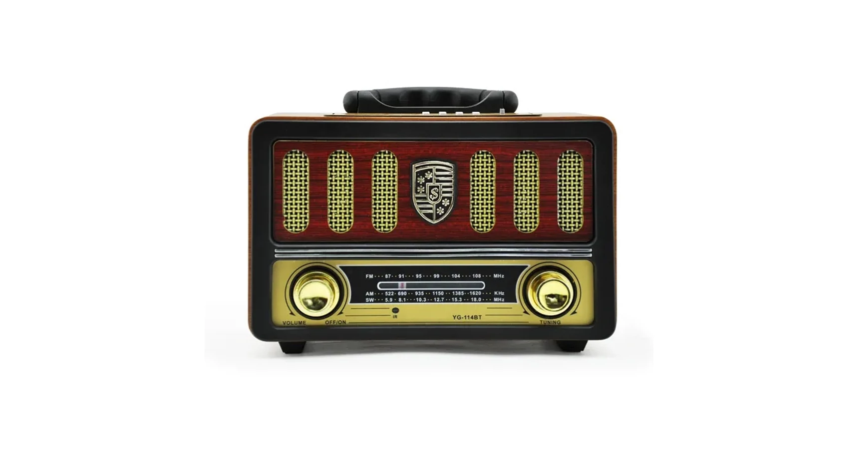 Rádio FM/AM/SW napájané z batérie s pripojením USB a AUX, MP3 prehrávač ...